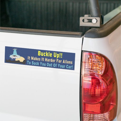 Buckle Up!! Bumper Sticker | Zazzle