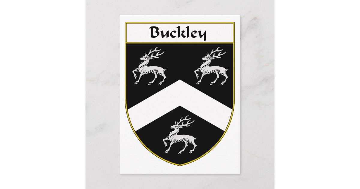 Buckley Coat of Arms/Family Crest Postcard | Zazzle