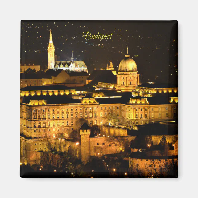 Budapest at Night Magnet | Zazzle