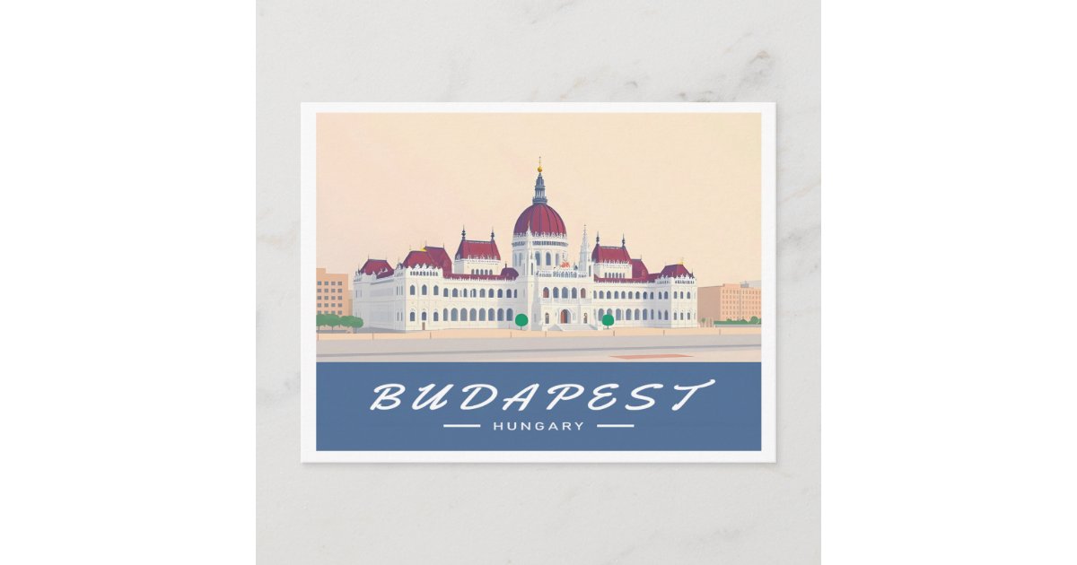 Budapest Hungary Parliament Building Travel Postcard | Zazzle