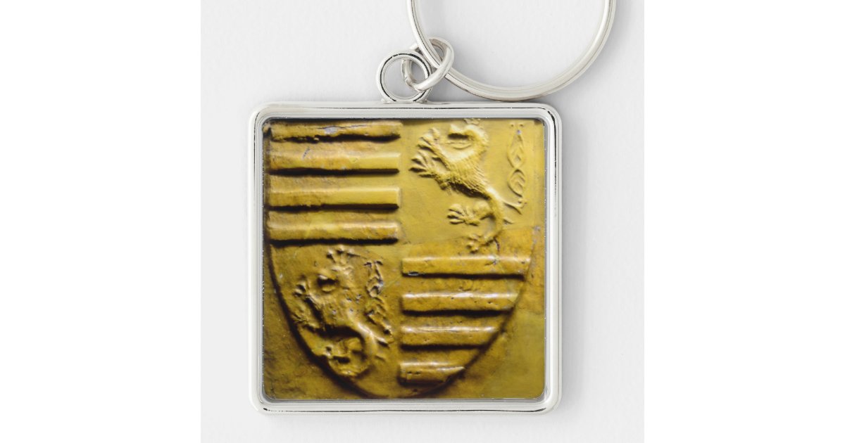 budapest museum hungary ceramic tile seal history keychain | Zazzle