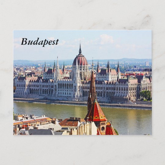 Budapest, the building of the Parliament, Budapest Postcard | Zazzle.com