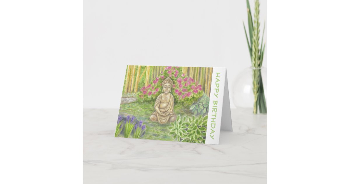 Buddha birthday card | Zazzle