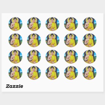 Buddha Classic Round Sticker | Zazzle