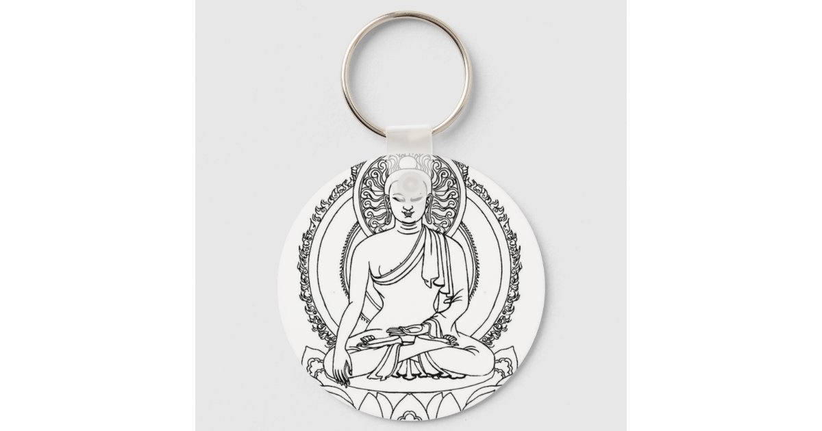 Buddha Keychain | Zazzle