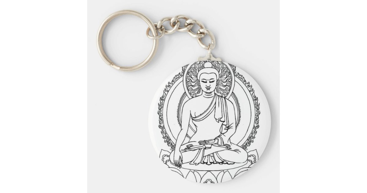 Buddha Keychain | Zazzle.com