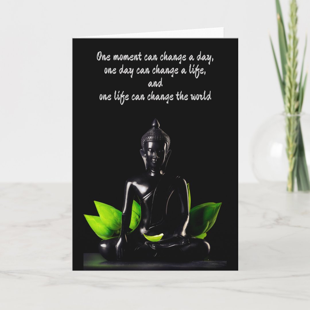 Buddha Quote 2 customizable greeting card | Zazzle