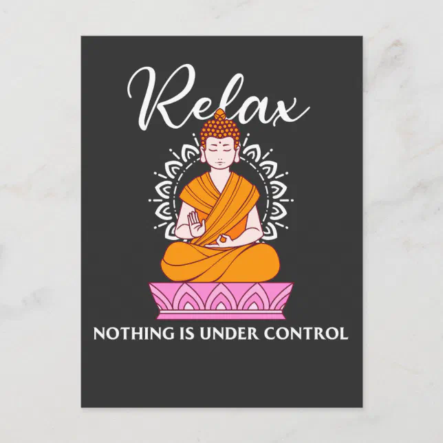 Buddha Quote india hindu shanti Buddhist Relax Postcard | Zazzle