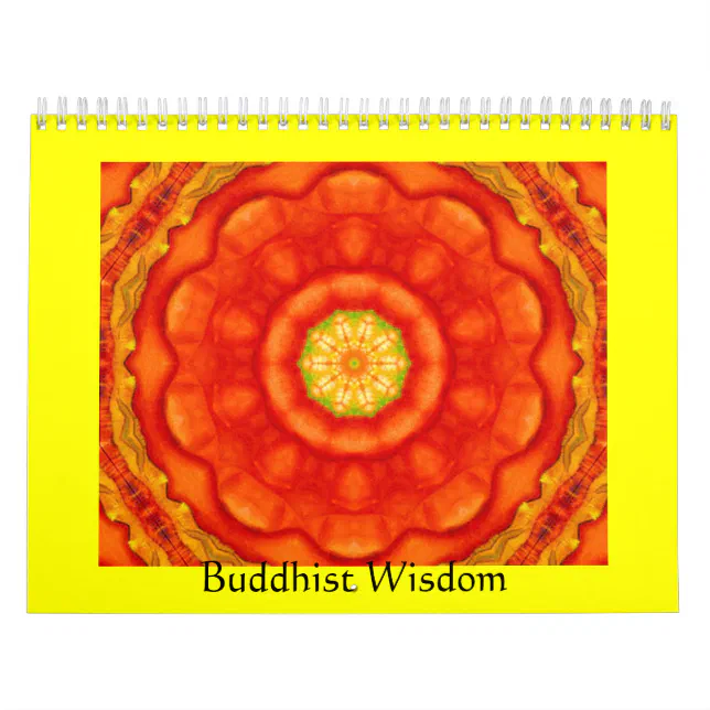 Buddha quote inspirational yoga meditation art calendar | Zazzle