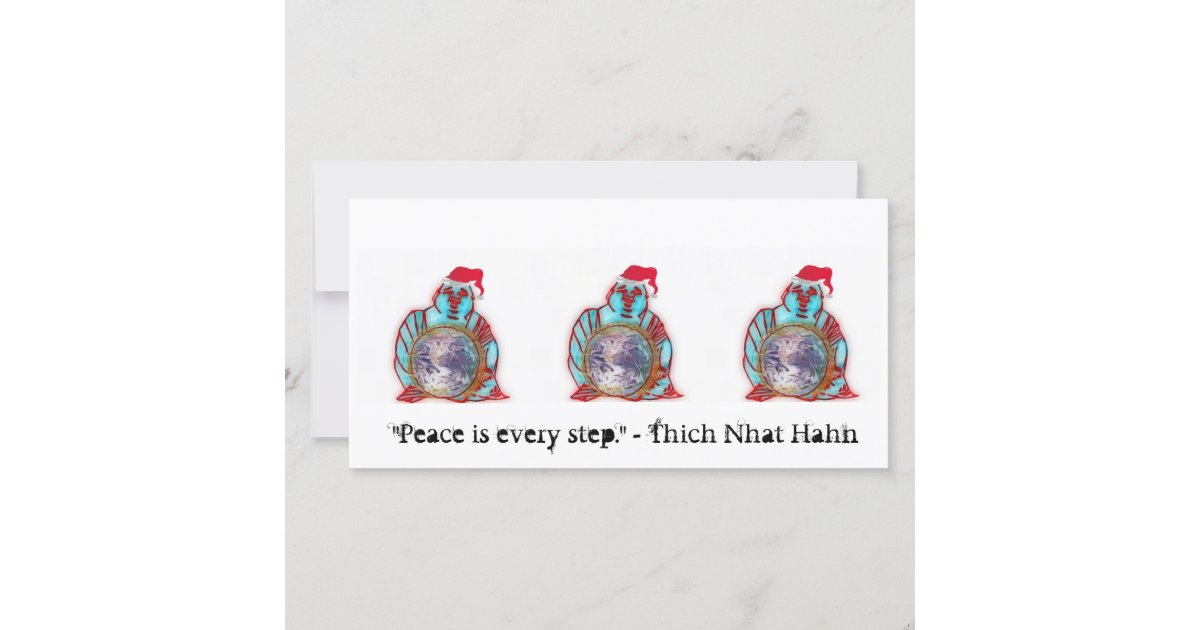 Buddha Santa Holiday Card | Zazzle
