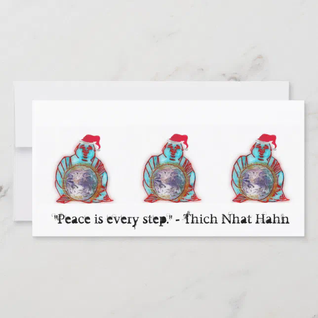 Buddha Santa Holiday Card | Zazzle