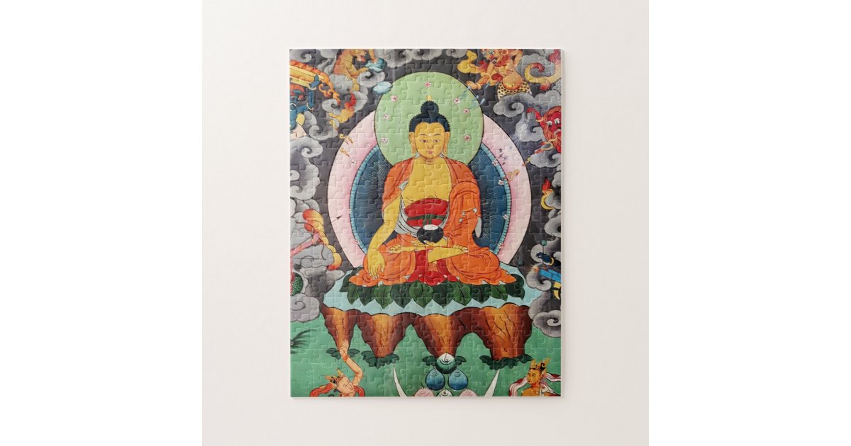 Buddha Shakyamuni, Tibetan Buddhism / Dharma Jigsaw Puzzle | Zazzle