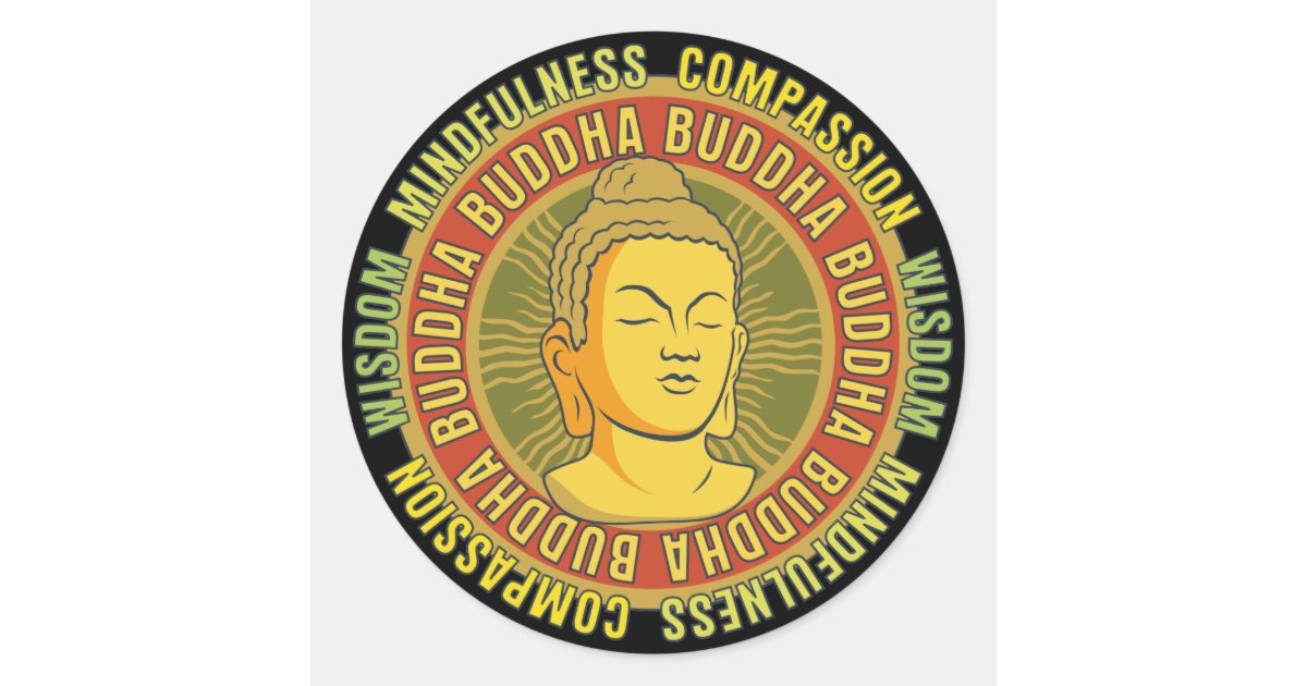 Buddha Wisdom Classic Round Sticker | Zazzle