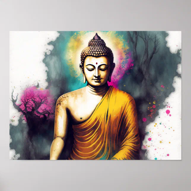Buddha's Bliss Poster | Zazzle
