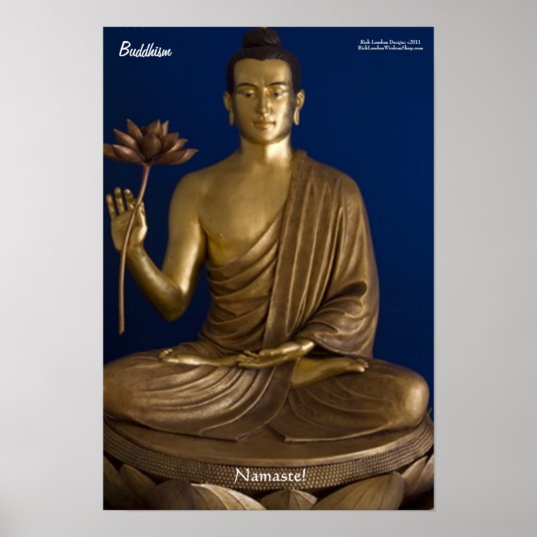 Buddhism "Namaste" Fine Art Poster | Zazzle