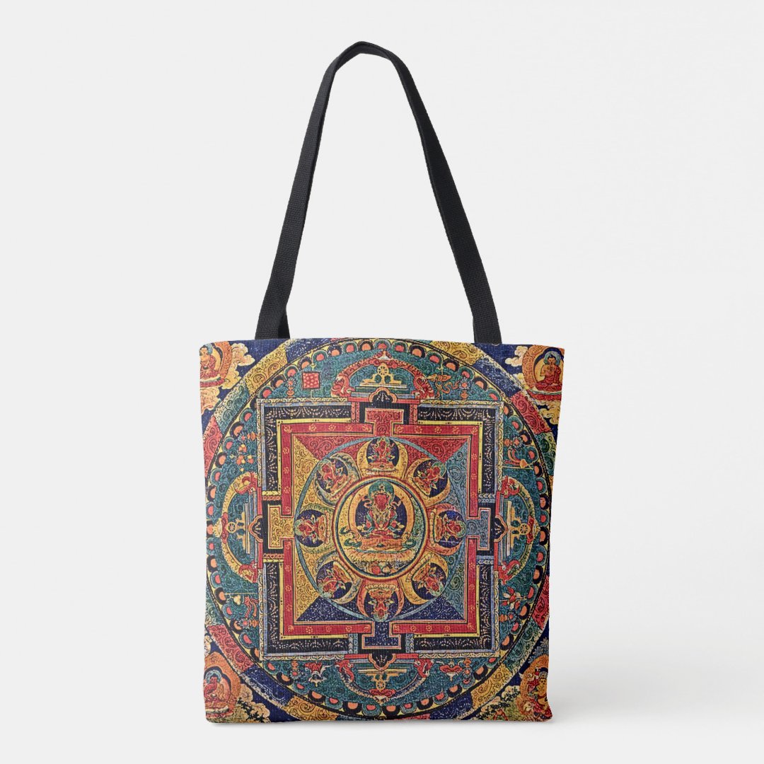 Buddhist "Mandala of Amitayus" Tote Bag | Zazzle