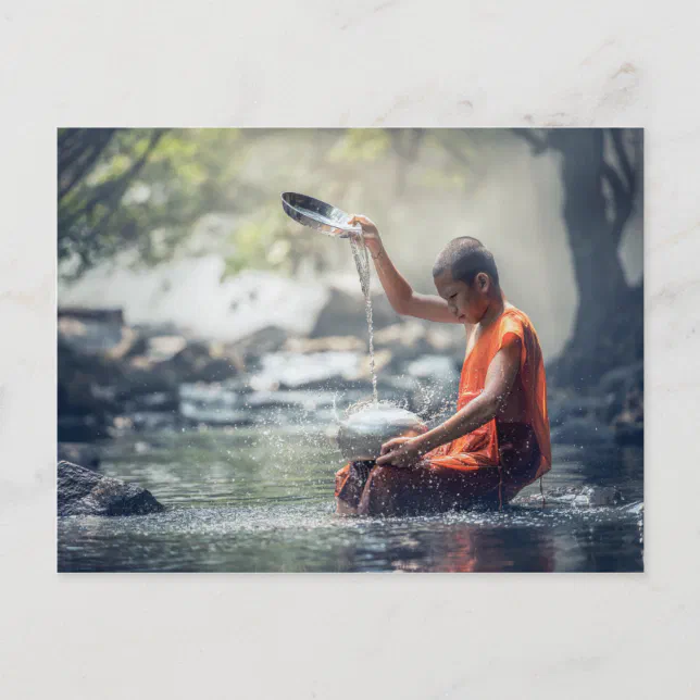 Buddhist Monk Washing Implements Postcard | Zazzle