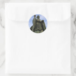 Buddhist Statue of Imayama Kobo Daishi Classic Round Sticker | Zazzle