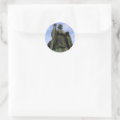 Buddhist Statue of Imayama Kobo Daishi Classic Round Sticker | Zazzle