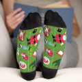 Buddy the Elf and Christmas Icons Pattern Socks | Zazzle