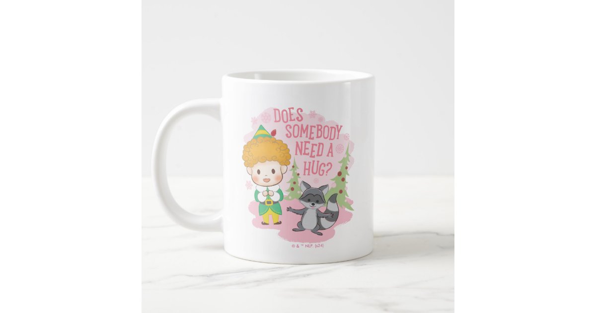 Buddy the Elf Does Somebody Need a Hug? Giant Coffee Mug | Zazzle