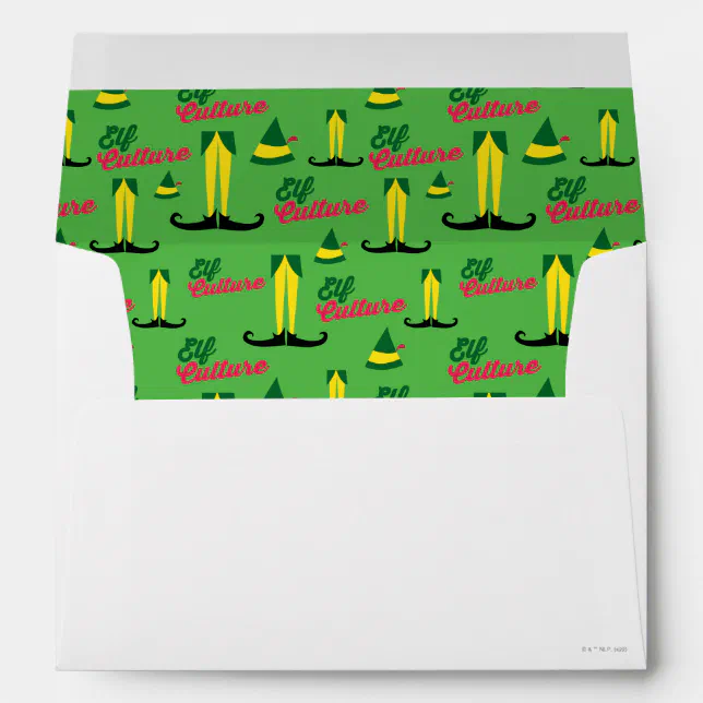 Buddy the Elf | Elf Culture Pattern Envelope | Zazzle