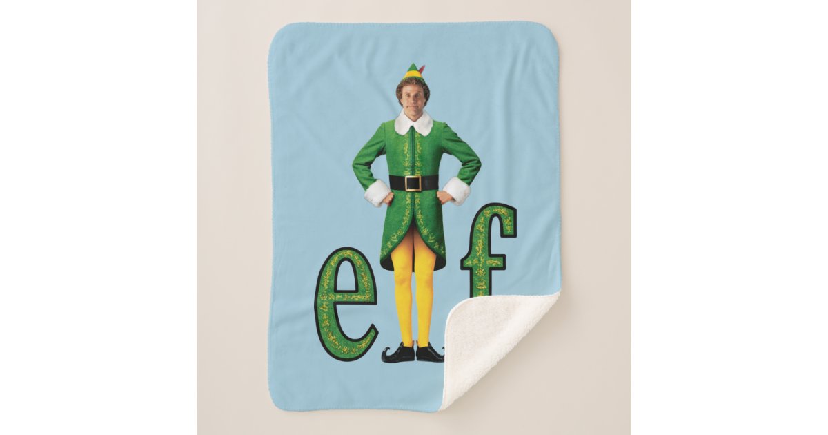 Buddy the Elf Movie Logo Sherpa Blanket | Zazzle