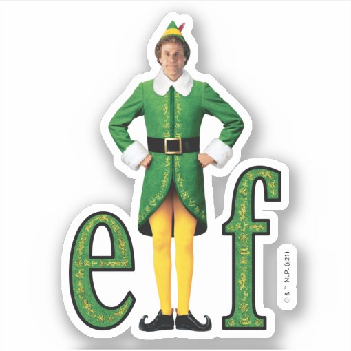 Buddy the Elf Movie Logo Sticker | Zazzle