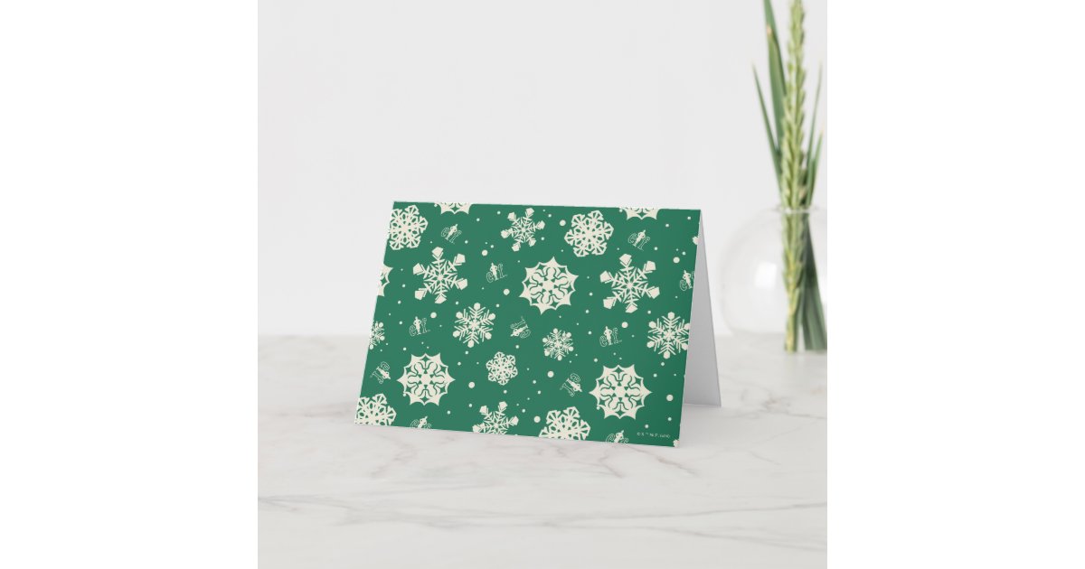 Buddy the Elf Snowflake Pattern Holiday Card | Zazzle