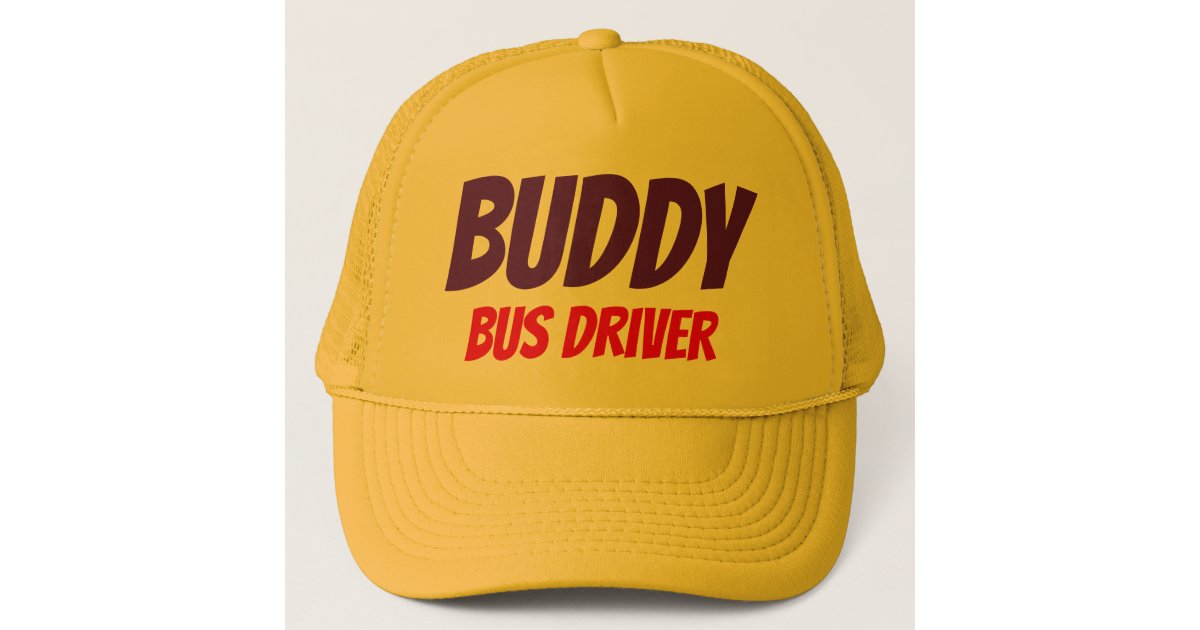 BUDDY the School Bus Driver HAT | Zazzle