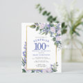 Budget 100th Birthday Surprise Party Invitation | Zazzle