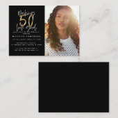 budget 50th look good photo birthday invitation | Zazzle