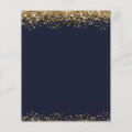 Budget 75th Birthday Glitter Invitation Flyer | Zazzle