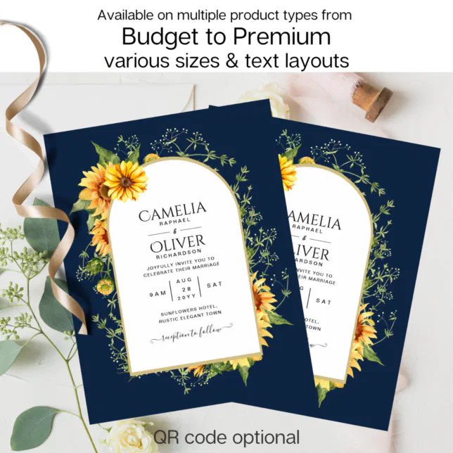 BUDGET All-in-1 Rustic Sunflowers Greenery Wedding Flyer | Zazzle