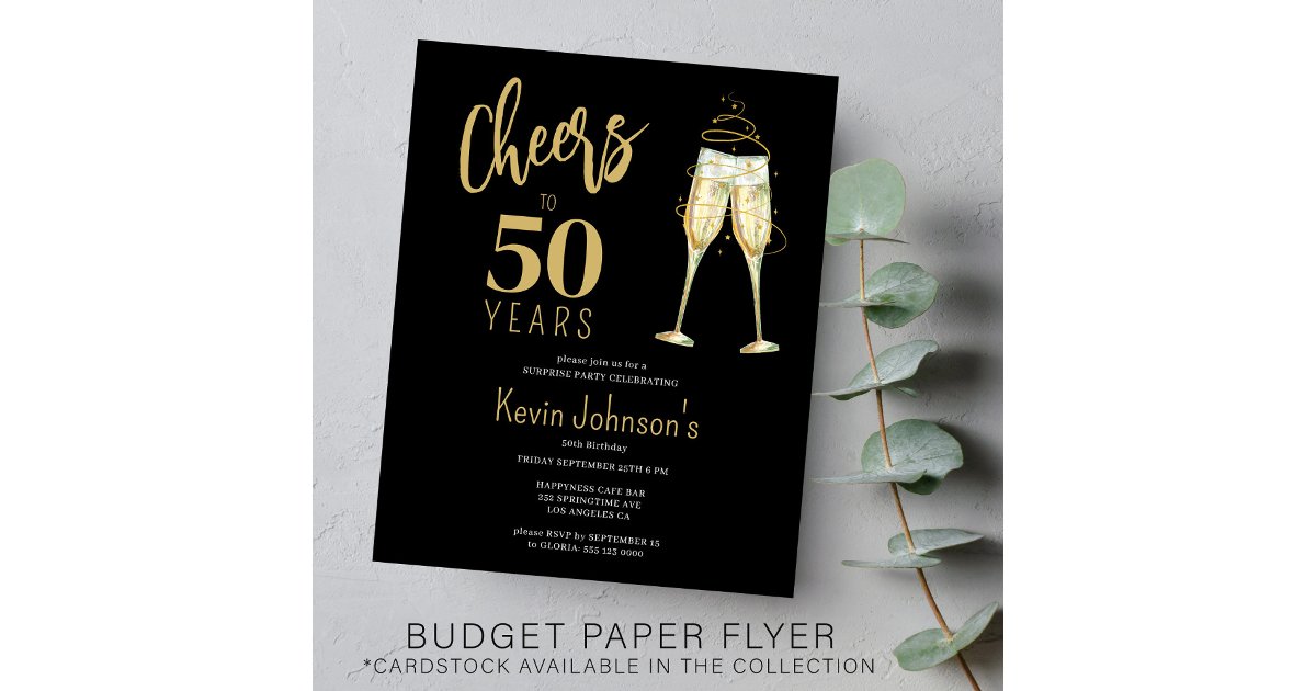 Budget any age milestone birthday party invitation flyer | Zazzle
