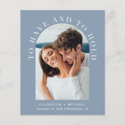 Budget Arch Photo QR Code Wedding Invitation | Zazzle