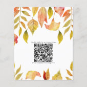 Budget Autumn Leaves QR Code RSVP Card | Zazzle