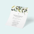 Budget Baptism Invitations Religious Olive Branch Flyer | Zazzle
