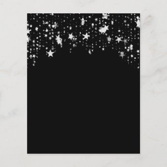 Budget birthday party black white stars | Zazzle