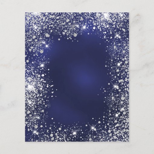 Budget birthday party navy blue white invitation | Zazzle