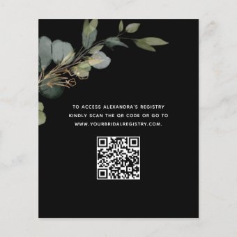 Budget Black Brunch & Bubbly QR Code Invitation | Zazzle