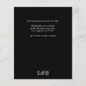 Budget Black & White -Black Change the Date Flyer | Zazzle