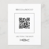 Budget Blue Watercolor QR Code Tying the knot | Zazzle