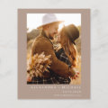 Budget Boho Terracotta Photo Pampas Grass Wedding Flyer | Zazzle