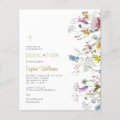 Budget Boho Wildflowers Dedication Invitation | Zazzle