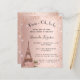 Budget bridal shower Paris rose gold invitation | Zazzle