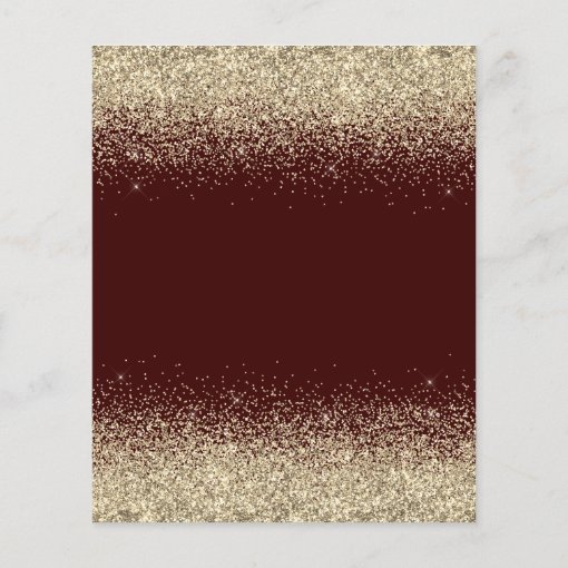 Budget Burgundy Red Gold Quinceañera Tiara Invite | Zazzle