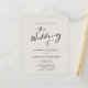 Budget Calligraphy Elegant Eggshell Wedding Invite | Zazzle