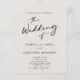 Budget Calligraphy Elegant Eggshell Wedding Invite | Zazzle