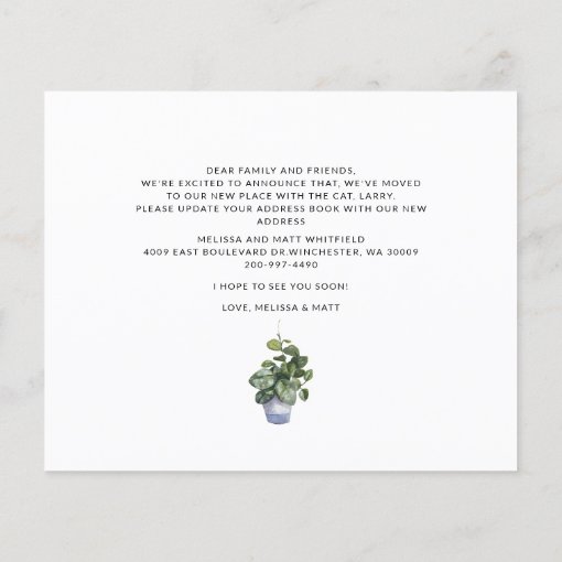 Budget Change of Address Moving Announcement | Zazzle
